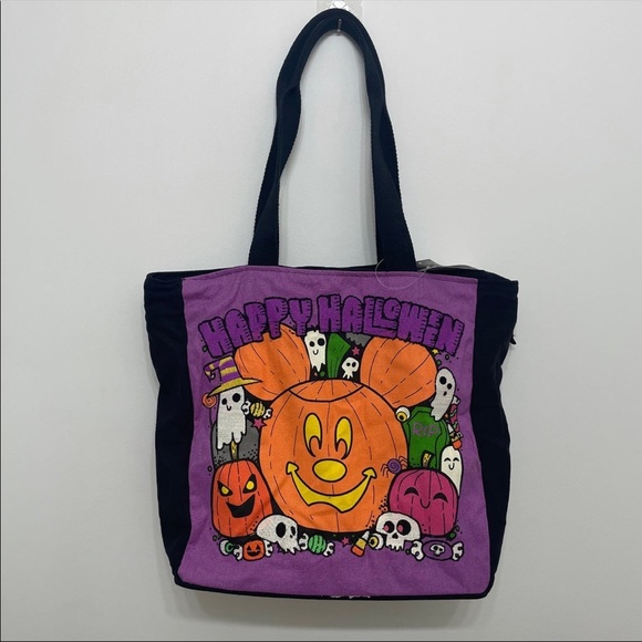 Disney | Bags | Happy Halloween Mickey Pumpkin 222 Tote Bag | Poshmark
